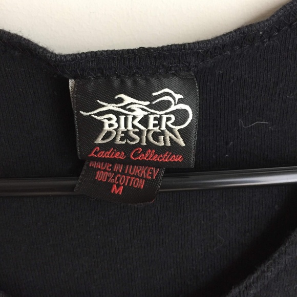 Biker Design | Tops | Vintage Biker Design Biker Cotton Crop Tank Top ...